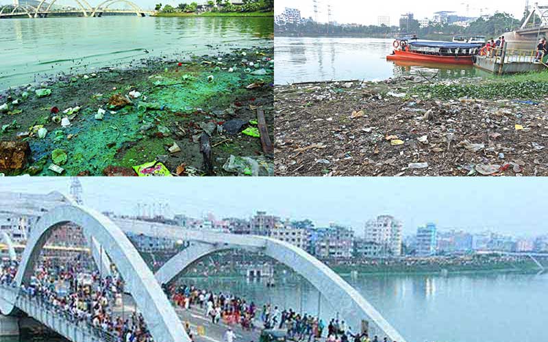 The Hatirjheel (Bangladesh) is now a wastewater lagoon in the middle of ...