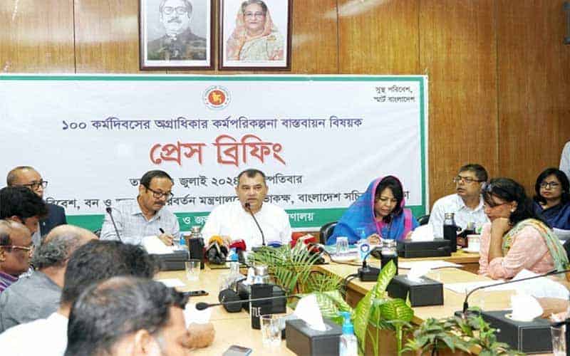 Bangladesh Environment Ministry's 100-day action plan has been ...